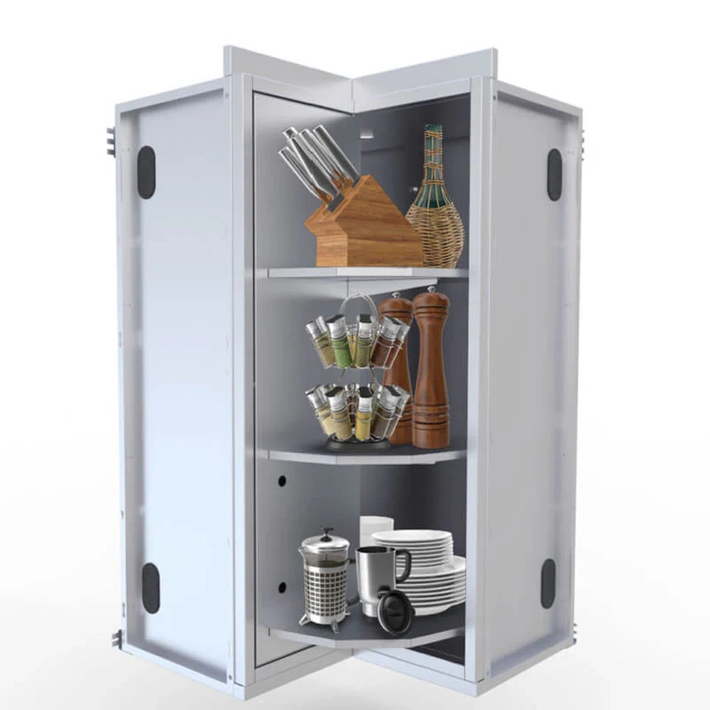 Sunstone SWC12SLS corner cabinet with 360-degree swivel shelves ...